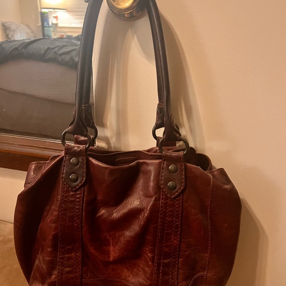 melissa frye | Bags | Melissa Fry Leather Cognac Brown Color Tote Purse ...